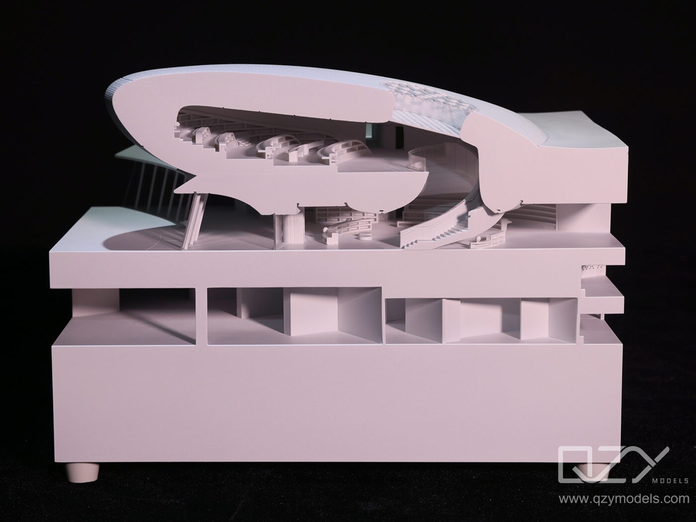 MAD Section of Shenzhen Bay Cultural Plaza | QZY Custom Model Maker