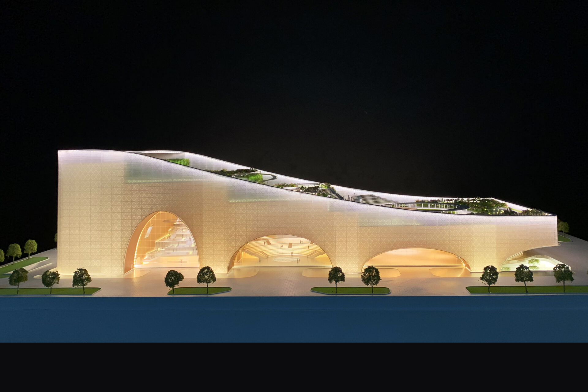 Urban Cultural Center Model: Hengqin Cultural & Arts Complex ...