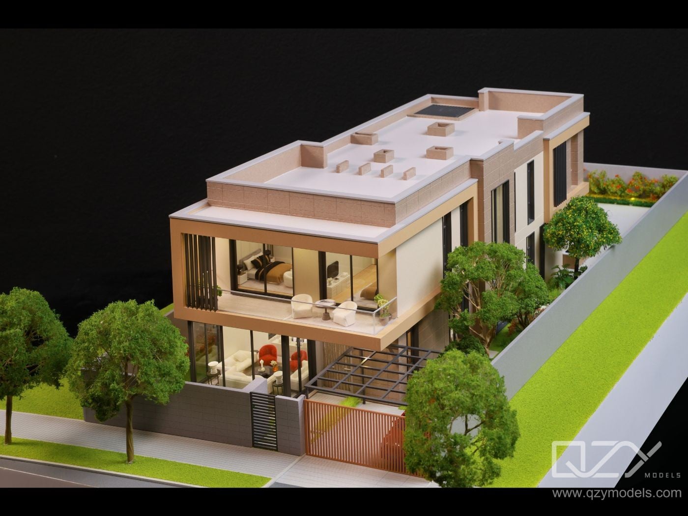 1:50 Realistic Villa Model | QZY Custom Model Maker