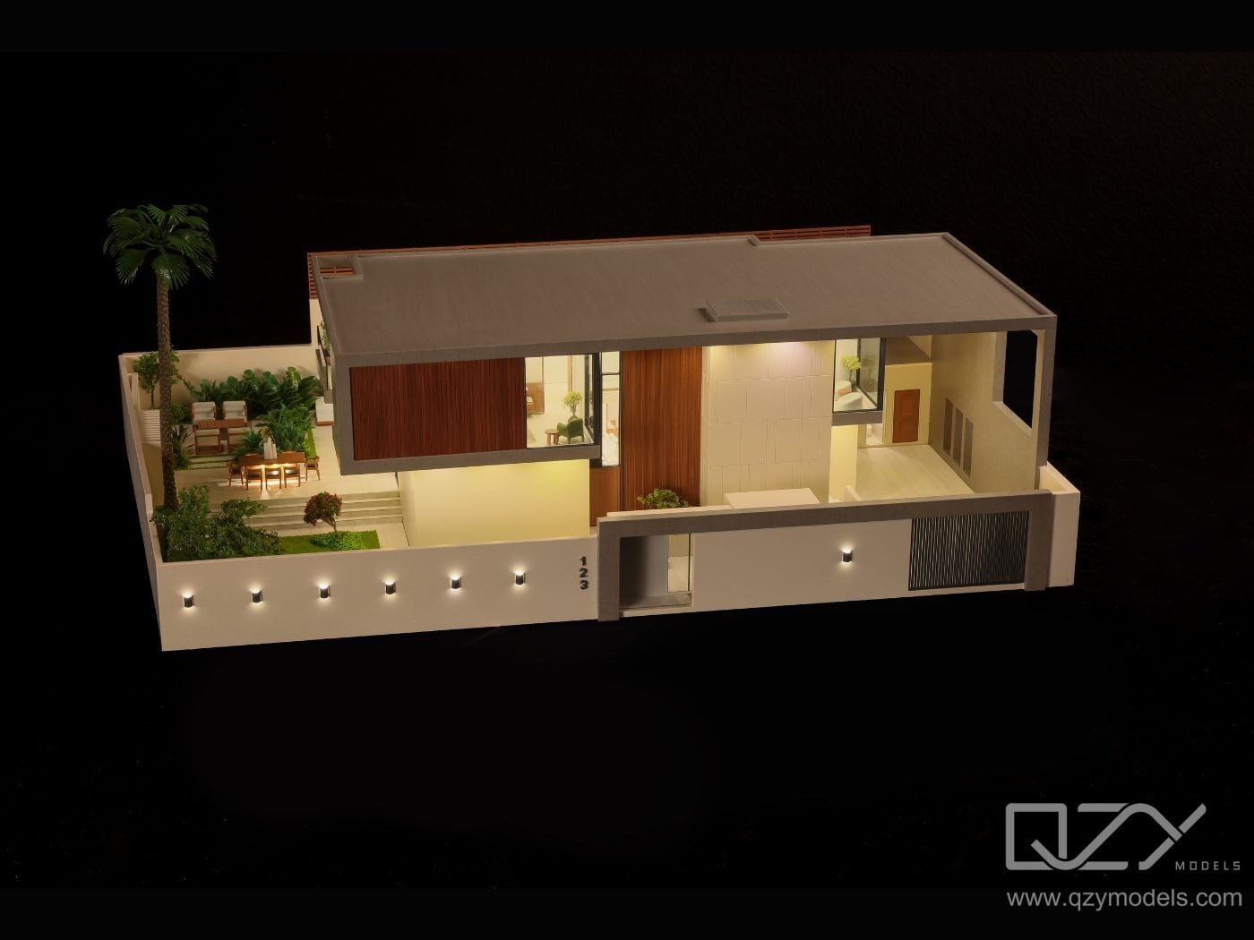 1: 50 Villa Model | QZY Custom Model Maker
